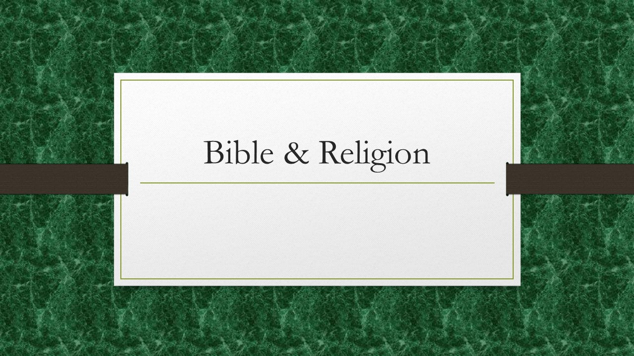 Bible & Religion – secondhandschool