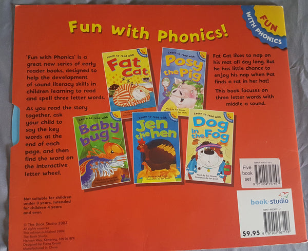 Fun With Phonics 5 book set including interactive wheels – secondhandschool